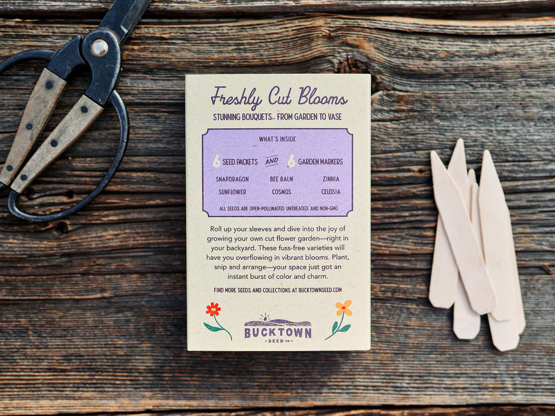 Freshly Cut Blooms Seed Kit | Zinnia, Cosmos & Sunflower – Bucktown ...
